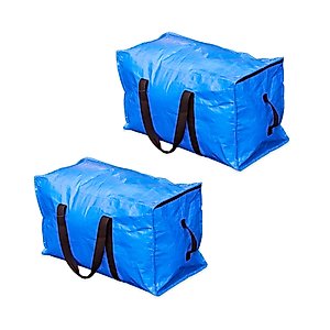PackRite 2 Pack, Heavy Duty Extra Large Moving Bags with Handles, The Ultimate Bag, Double Zipper, ID Tag, Moving, Storage, Sports, Traveling, Spacious and Versatile