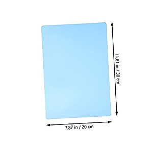 64 Pcs Translucent Reading Strip Writing Board Clay Tools Playdough Tools Highlight Bookmarks PVC Exam Mats Cutting Board Office Supplies Exam Pad Boards PVC Exam Plates