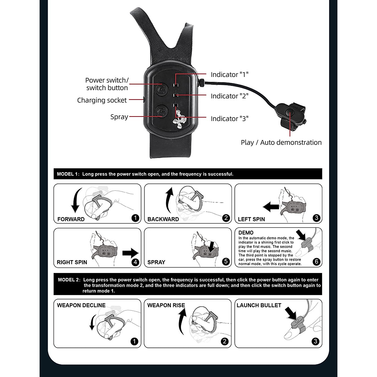 RC Cars-Best Gifts for Boys Age 8-12,Big Size DIY Hand Controlled Gesture Sensing Stunt Remote Control Battle Tank Car with Soft Bullets,Birthday Presents for Kids 7 8 9 10 11 Year Old