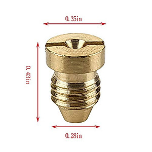 BUEYFOLT 1.1 mm Foam Cannon Orifice Nozzle Tips, Universal Thread Tips for Snow Foam Lance, 3000 PSI, 2-Pack