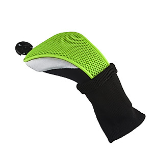 Andux Blade Putter Golf Head Cover + 4pcs/Pack Long Neck Hybrid Covers