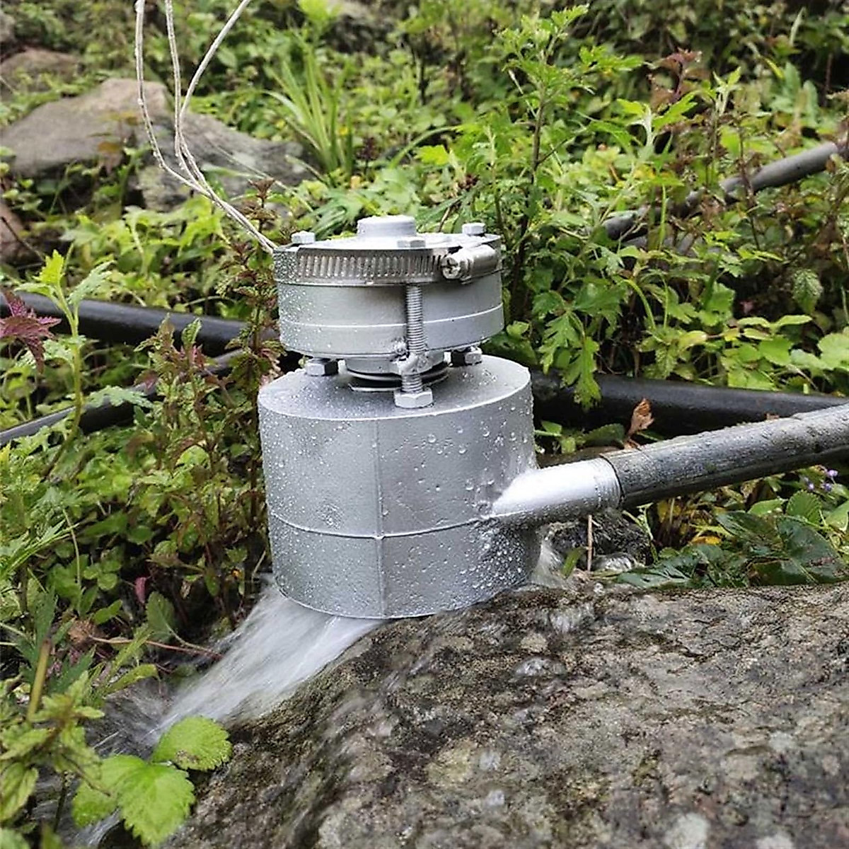 1000W 220V Turbine Hydroelectric Generator Alternative Energy Generators Mini Aluminum Alloy Mobile For Phone Lighting Charging Turbine Hydroelectric Generator