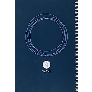 Rocketbook Wave Smart Notebook - Dotted Grid Eco-Friendly Notebook with 1 Pilot Frixion Pen Included - Executive Size (6" x 8.8"), Model Number: WAV-E