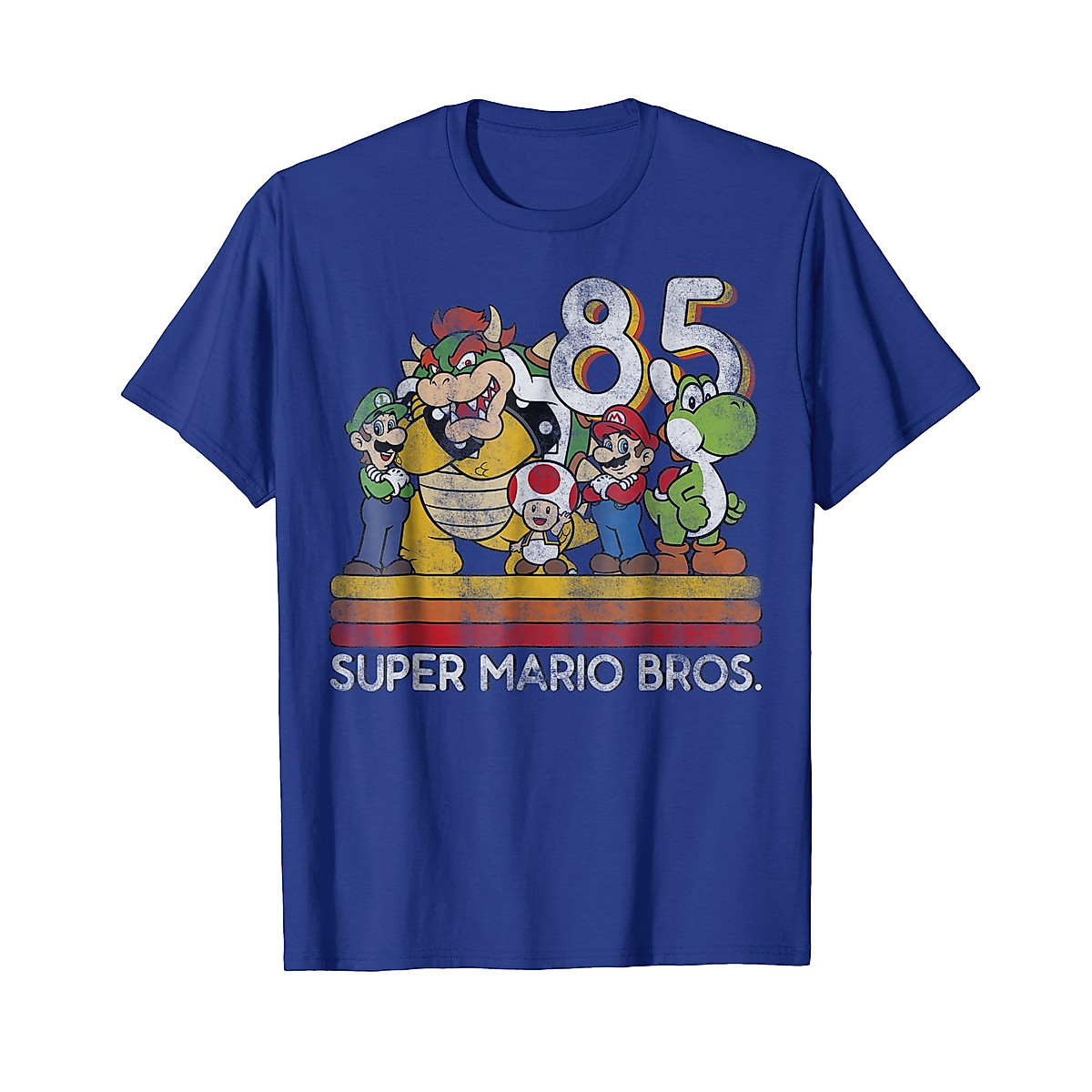 Nintendo Super Mario Retro Character Line-Up T-Shirt