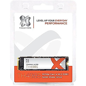 Titanium Micro TH4985 2TB PCIe NVME 4.0 Gen 4 M.2 2280 Internal SSD