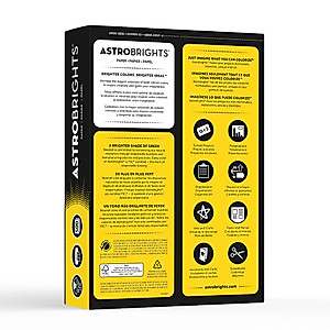 Neenah Astrobrights Bright Color Paper, 8 1/2in. x 11in., 24 Lb, FSC Certified, Solar Yellow, Ream Of 500 Sheets, 21538
