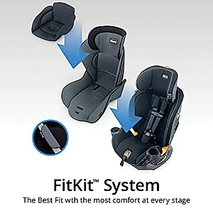 Chicco Fit4 4-In-1 Convertible Car Seat - Onyx | Black/Grey