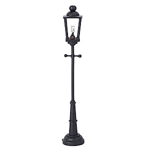 BESPORTBLE 1:12 Mini Street Light Model Dollhouse Solar Lamp Post Lights Outdoor Pathway Lantern Post Fairy Garden Decorations