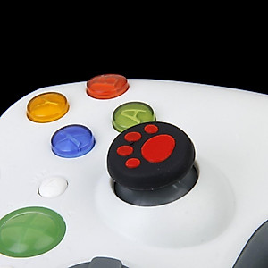 Vivi Audio Thumb Stick Grips Cap Cover Joystick Thumbsticks Caps For PS4 XBOX ONE XBOX 360 PS3 PS2 Red Cat Dog Paw