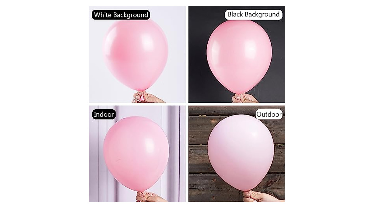 PartyWoo Baby Pink Balloons - 125 Pack for Decor