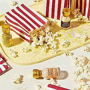 Thoughtfully Gourmet, Movie Night Popcorn Set, Includes Yellow and Mixed Popcorn Kernels, 10 Paper Popcorn Bags, 5 Popcorn Seasonings & Toppings