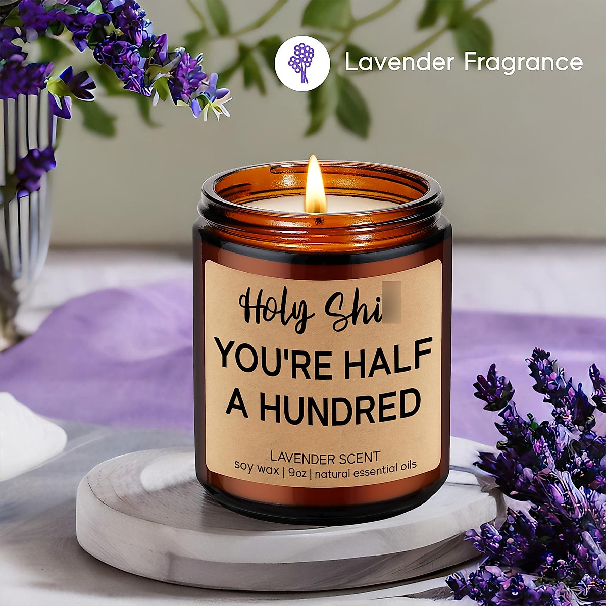 Fairy's Gift Funny 50th Birthday Candles, 50th Birthday Gifts for Women Men, 50 Years Old Birthday Gifts, 50th Birthday Gifts Ideas, Happy 50 Birthday - Funny Gifts for 50 Year Old Women Men