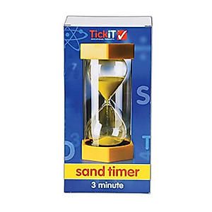 TickiT Mega Sand Timer - 3 Minute - Yellow