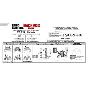 Top Race 8 Channel Full Functional Remote Control Excavator - Backhoe Toys for Boys - Battery Powered Electric RC Remote Control Construction Vehicles with Lights and Sound - for Kids Ages 3 and Up