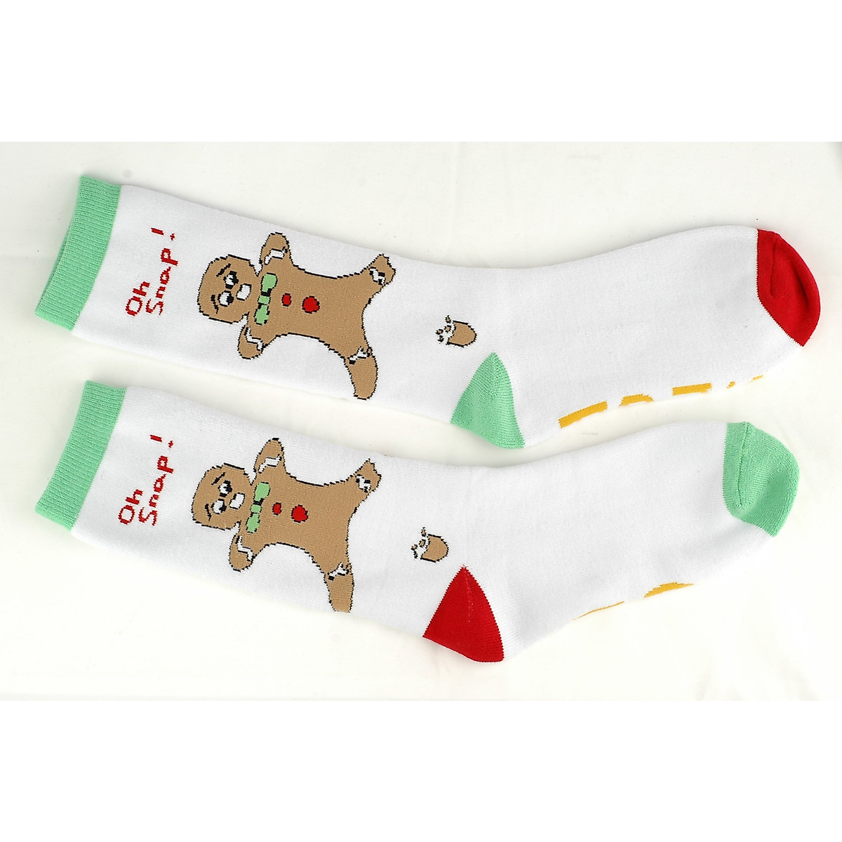 Tree Buddees Unisex Adult - Oh Snap! Funny Gingerbread Man Christmas Socks
