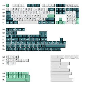 Keychron Double Shot Cherry PBT Keycap Full Keycap Set (219 Keys) - White Mint