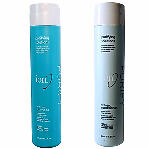 Ion Hard Water Shampoo And Conditioner Bundled With A Beauty Patooty Makeup Bag And Travel-Sized Lotion