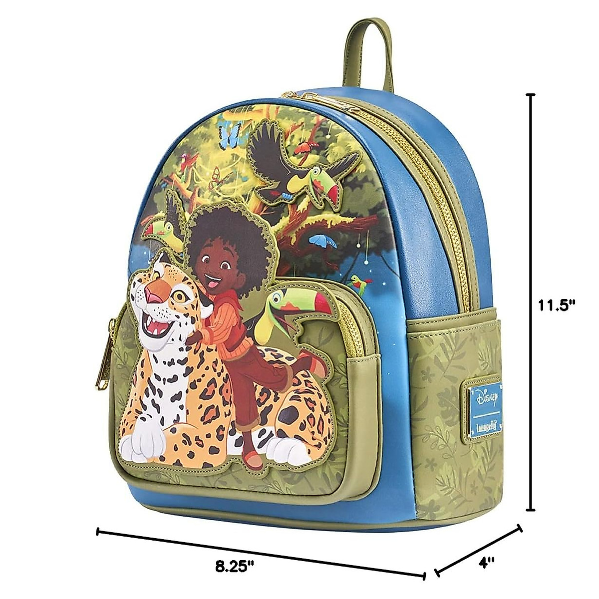 Loungefly Disney: Encanto - Antonio and Parce The Jaguar Backback, Amazon Exclusive, Multicolor