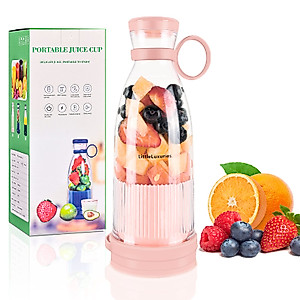 LittleLuxuries Portable Manual Food Blender, Pink