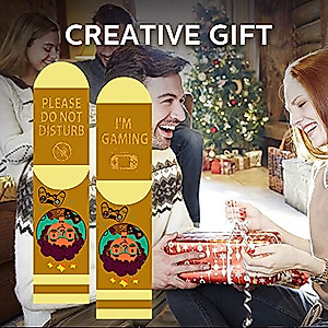 Gaming Gamer Socks for Men Women Teen Boys - Do Not Disturb I'm Gaming Socks Novelty Funny Crew Socks - Gifts for Gamer Lovers Boys Son Husband Stocking Stuffers