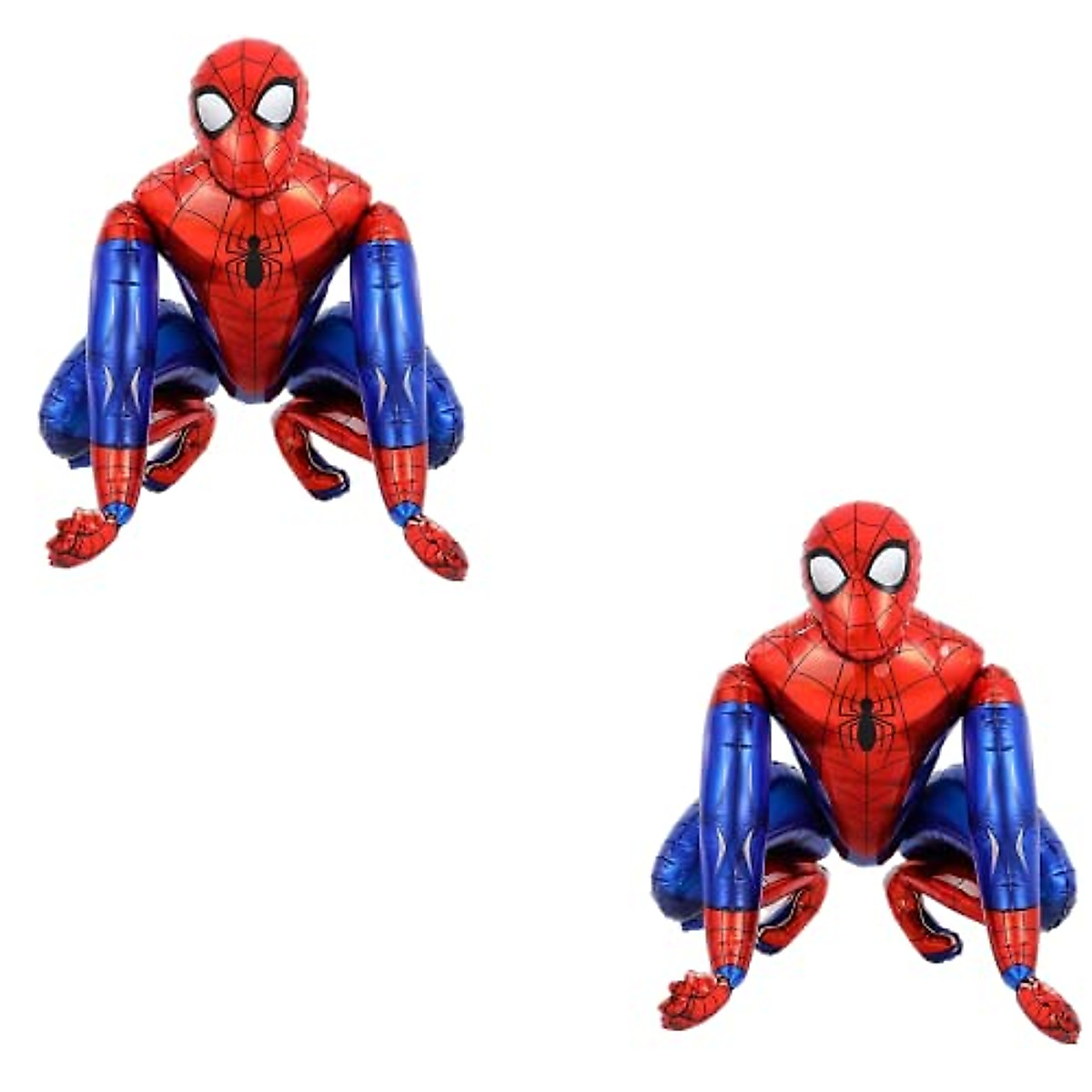 2PCS, Superhero Airwalker Foil Balloon, Medium Size, for Kid Toddler, Birthday Decoration, Supplies Decoration, Large Spidey Balloon