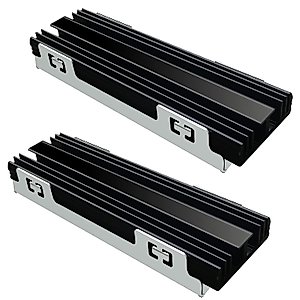 M.2 heatsink ssd with Thermal Silicone pad for PC / PS5 M.2 PCIE NVMe 2280 SSD (2PCS)
