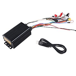 ZAWAYINE E-Bike Electric Bicycle Sine Wave Sabvoton Controller 45A 36-72V 1000-2000W, Ebike Controller Kit