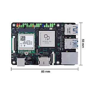 Tinker Board 2S 6-Core 2.0 GHz Rockchip RK3399 Single Board Computer 4GB RAM 16GB eMMC Storage GB LAN Wi-Fi & Bluetooth 5.0 GPIO Connectivity Support 4K Dual-Display