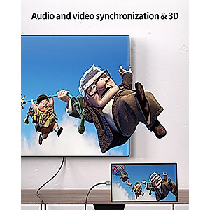 Silkland Mini HDMI to HDMI Cable 4K, [High Speed, Braided] HDMI Mini 2.0 Cord, ARC, HDR, Compatible with Nikon, Canon EOS, DSLR Camera, Camcorder, Tablet, Graphics Video Cards, Pico Projector, 6.6FT