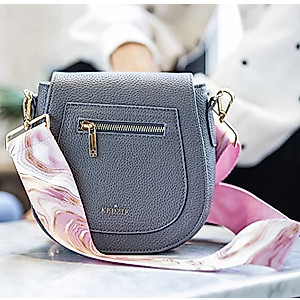 KEDZIE Interchangeable Adjustable Length 55” Handbag Purse Strap Replacement 2-inch Wide Guitar Style Crossbody Strap - Golden Hour