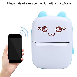 Wisoqu Receipt Printers, SKS9 Mini Portable Mobile Printer Thermal Printer, 200DPI USB Photo Label Remark Pocket Printing Machine