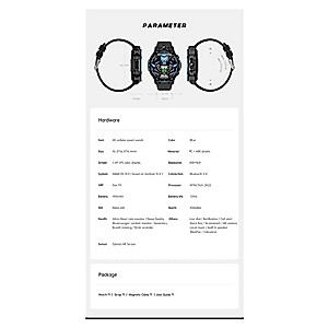 JAITEA New 6GB +128GB Smartwatch 4G GPS WiFi Dual-Camera Sports Bluetooth Talking Smartwatch Dual System Music NFC Men