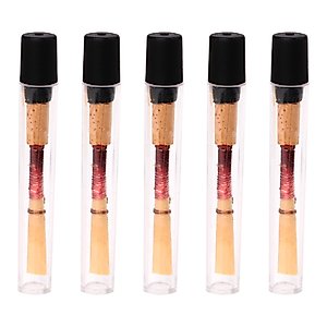 BQLZR Bamboo Oboe Reeds German Style Handmade Oboe Soft Woodwind Instruments Accessories Multicolor Pack of 5