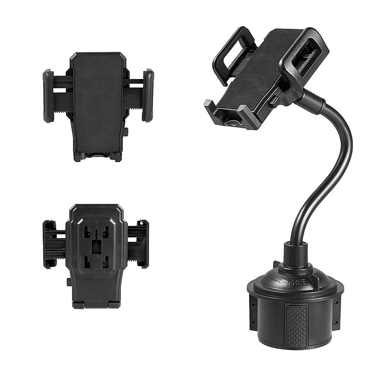Cup Holder Smartphone Car Mount for Samsung Galaxy Xcover 7, A15 A25 S23 FE, A05 A05s F34 Z Flip5 M34 F54 A24 F14 M54 A34 A54 M14 A14 F04 M04