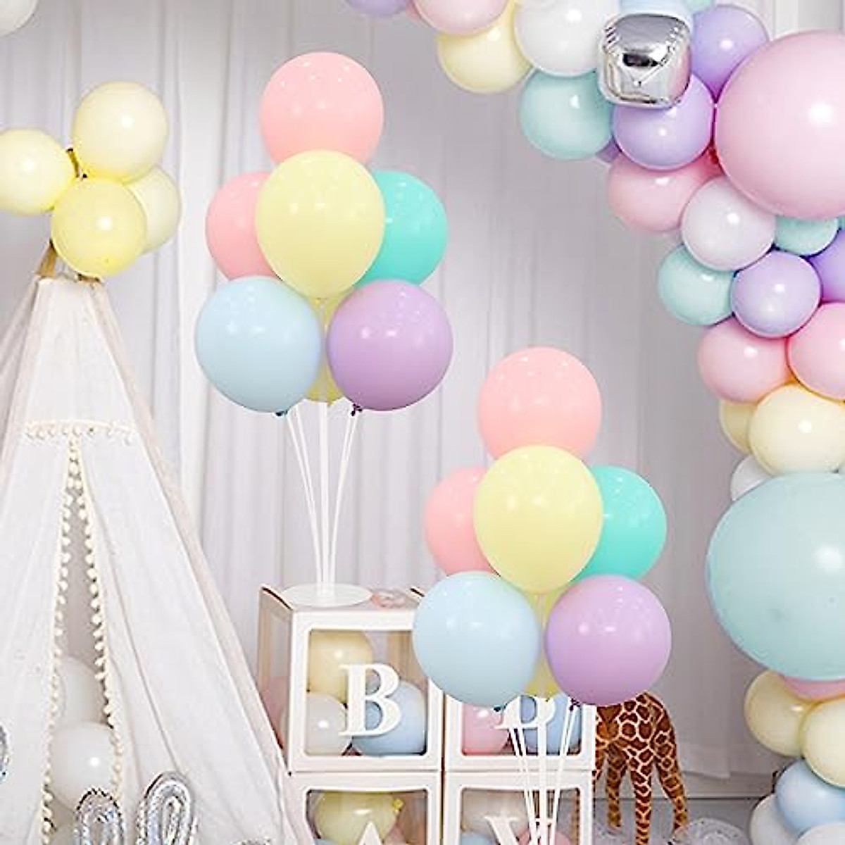 Balloon Stand Kit For Table Centerpieces Pastel Balloons Holder Baby Shower Birthday Party Decorations