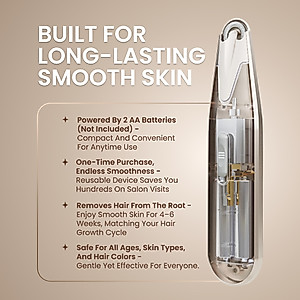 Epilady Esthetic Pearl Epilator for Women Face, Womens Facial Hair Remover | Included Case & Cleaning Brush, Electric Tweezers for Women Facial Hair