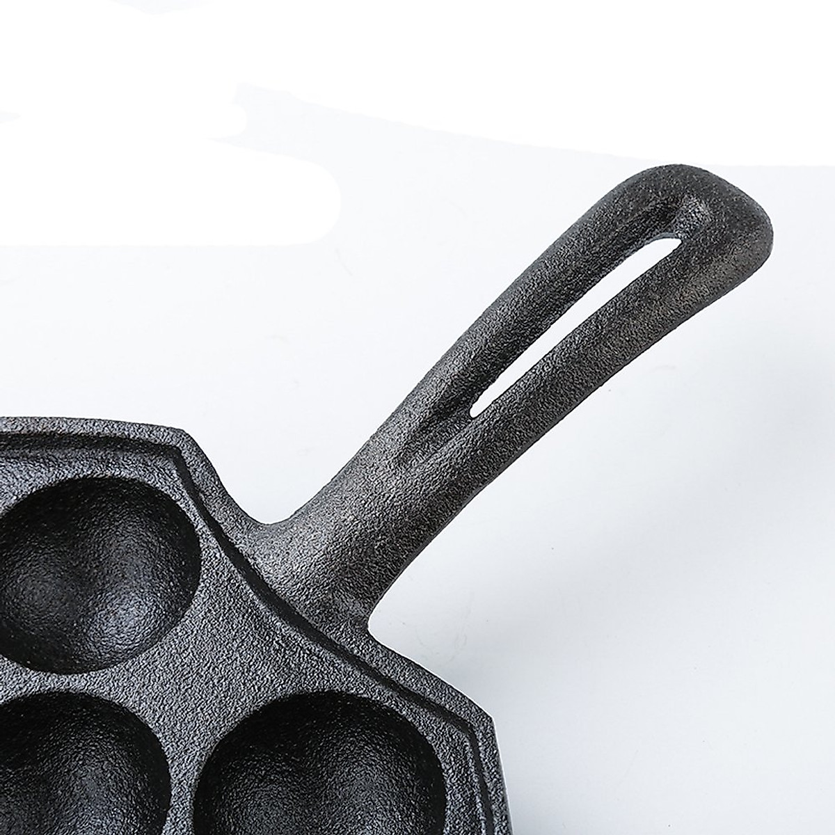 Nadalan Cast Iron Pan Omelette Egg Burger Fried Takoyaki Octopus Egg Pot Pancake Pan With 12-Mold