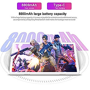 DUODUOGO Android 10 Tablet SIM 4G LTE Dual SIM+ 5G WiFi Cellular GMS Tablets, Quad-Core 4GB RAM 64GB ROM, SD-128GB,Storage Quad-Core Processor,13MP Camera,Bluetooth, 4G Wi-Fi, GPS,HD 10.1 Inch Tablet