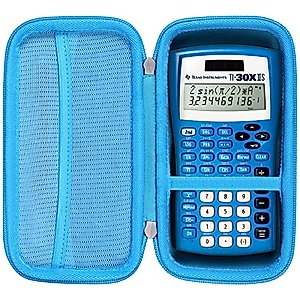 Khanka Hard Travel Case Replacement for Texas Instruments TI-30XIIS Scientific Calculator, Case Only (Blue)