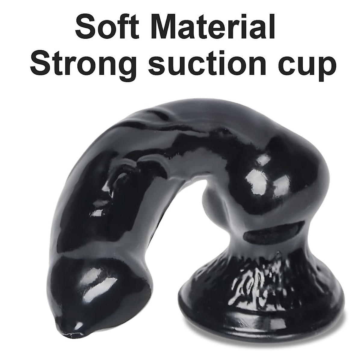 Realistic Huge Wolf Dog Dildo: 11.4 Inch Black Dildo with Extra Large Knot and Suction Cup - Thick Wolf Monster XL Dildo - Long and Wide Dildo for Anal Pleasure - Giant Toy for Women and Couples