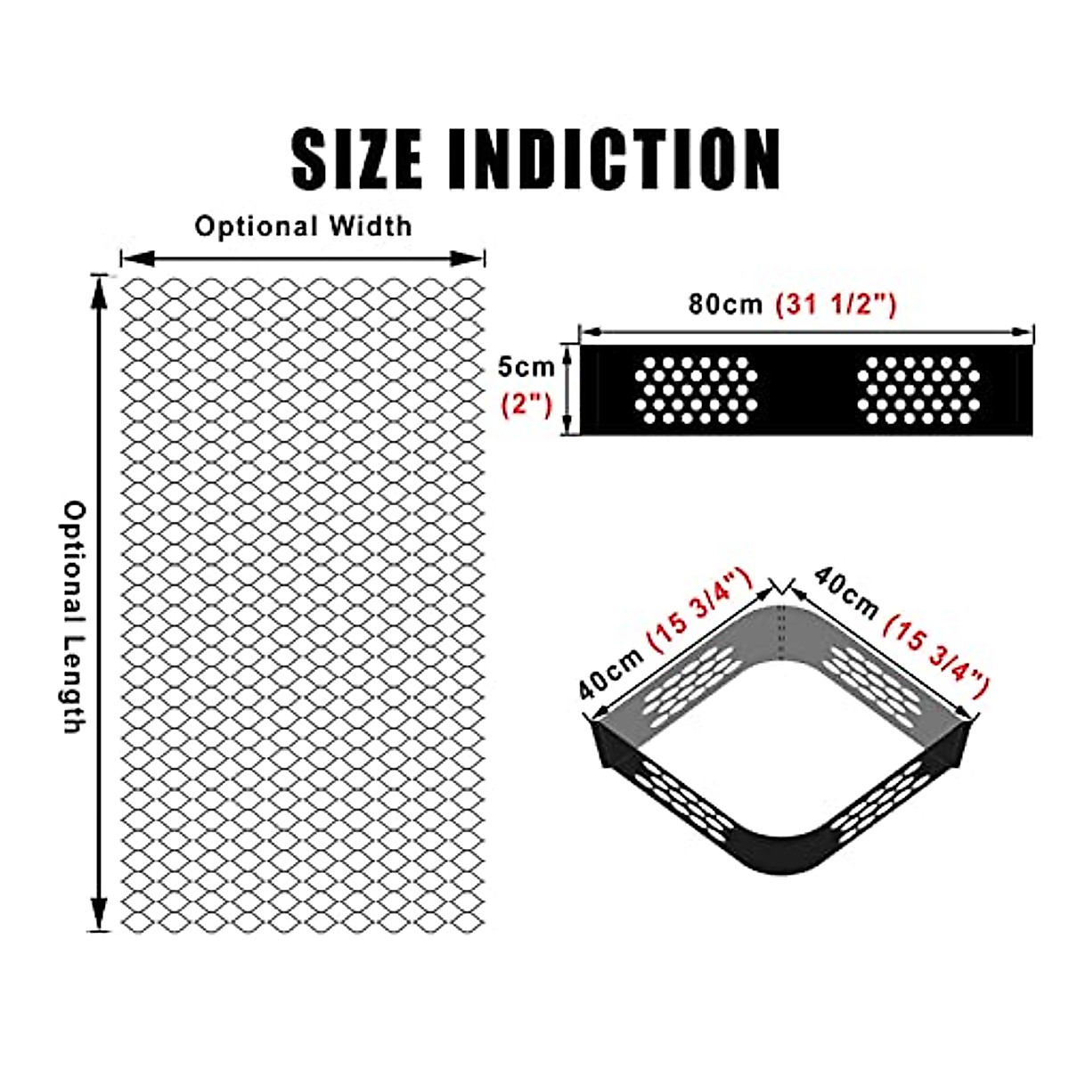 ROYUMI Gravel Grid Durable HDPE Ground Geogrid Stabilizer, 8000lbs/3600kg Load Bearing Gravel Grid, Heavy Duty Cellular Paving System, for RV Parking Slopes & Garden (Size : 4x6m/13.1x19.6ft)