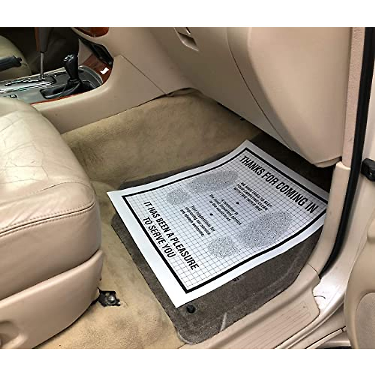 AutoMat Plastic Coated Disposable Paper Automotive Floor Mat (Case of 500)