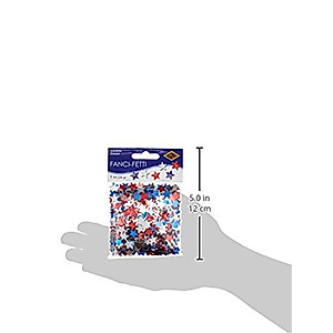 Fanci-Fetti Stars (red, silver, blue) Party Accessory (1 count) (1 Oz/Pkg)