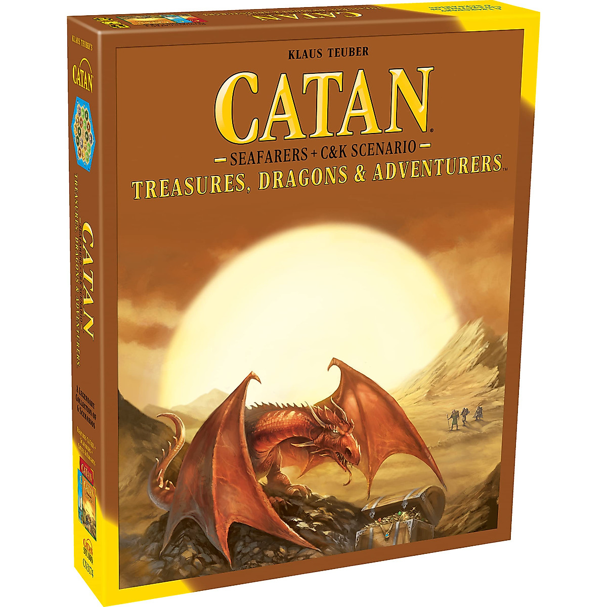 CATAN Treasures, Dragons and Adventurers Scenario Expansion - Strategy Board Game, Family Game for Kids & Adults, Ages 12+, 3-4 Players, 60-180 Minute Playtime, Made by CATAN Studio