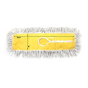Industrial Premium Floor Dust Mop Head Refill | Commercial Cleaner Mop Head Replacement 24" (Pack of 3)