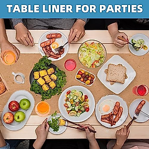 Wrapping Paper, Craft Paper, White Kraft Paper Roll 17.8"x 100ft for Gift Wrapping, Floor Covering, Bulletin Board, Arts Crafts, Bouquet Flower, Table Runner, Poster, Packing Paper for Moving Supplies (Brown)