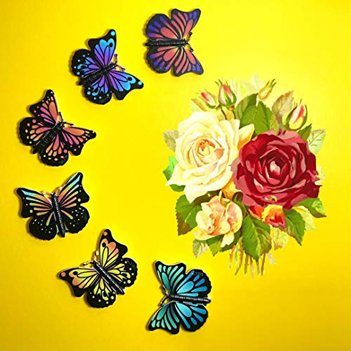 SRLC Cute Butterfly Phone Grip Socket: Phone Holder and Collapsible Stand Grip,Popping Out for Phone,Compatible with All Smartphones and Cases (Lavender Butterfly)