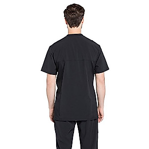 Cherokee Infinity Men Scrubs Top Tuckable V-Neck CK910A, L, Black