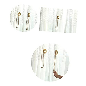 Garneck Valance Curtains Window Curtains Curtain Hooks for Drapes Window Shade Curtain Tiebacks Curtain Holdbacks Window Curtain Holders Curtains Magnetic Tie Hook up Cotton Thread