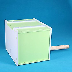 BCOATH Birds Supplies Budgie Nest Bird Breeding Nesting Bird Incubation Nest Birds Nest Bird Cages Bird Feeder House Bird Breeding House Bird House Bird Hideout Parrot House Green